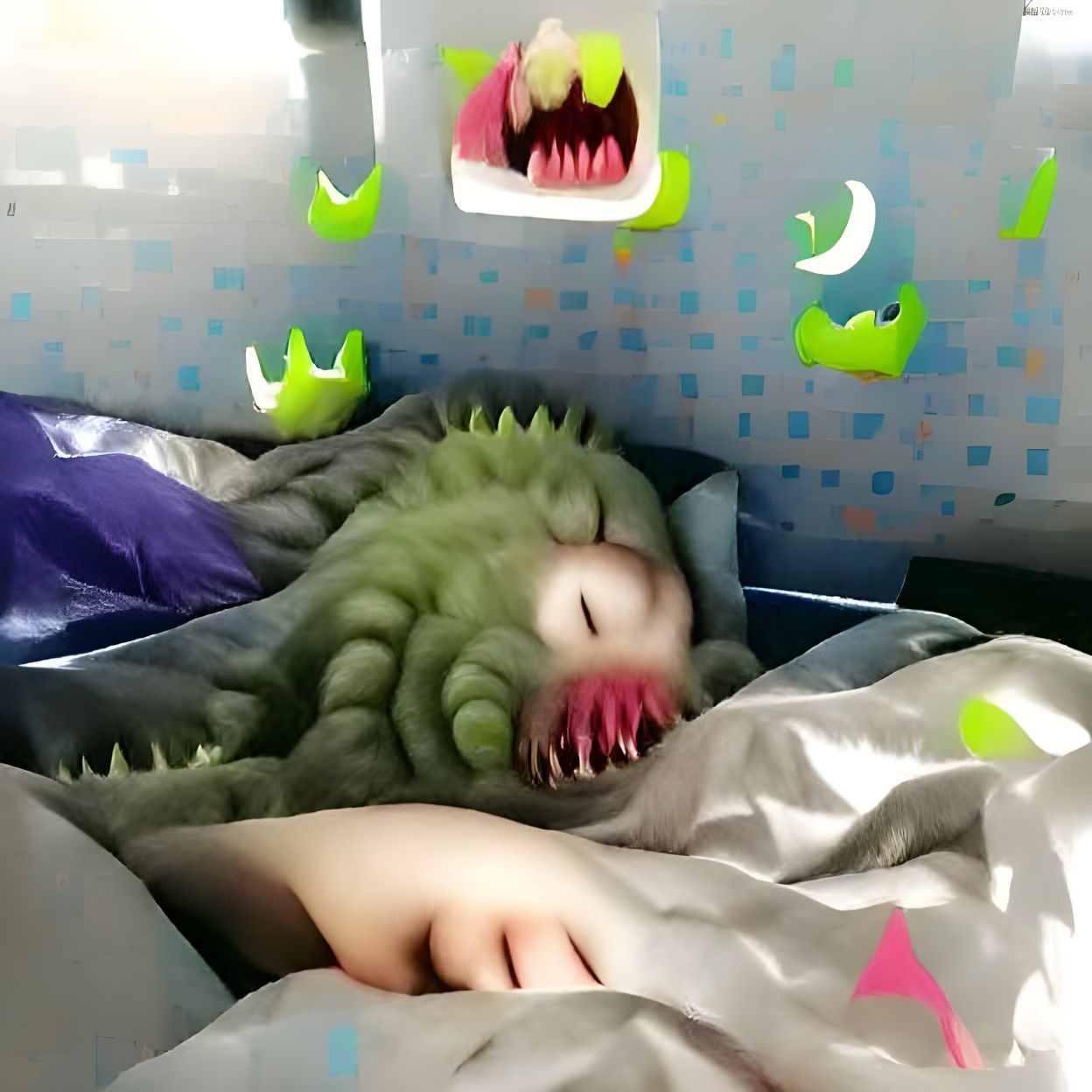 Sleeping Cthulhu - AI Generated Artwork - NightCafe Creator