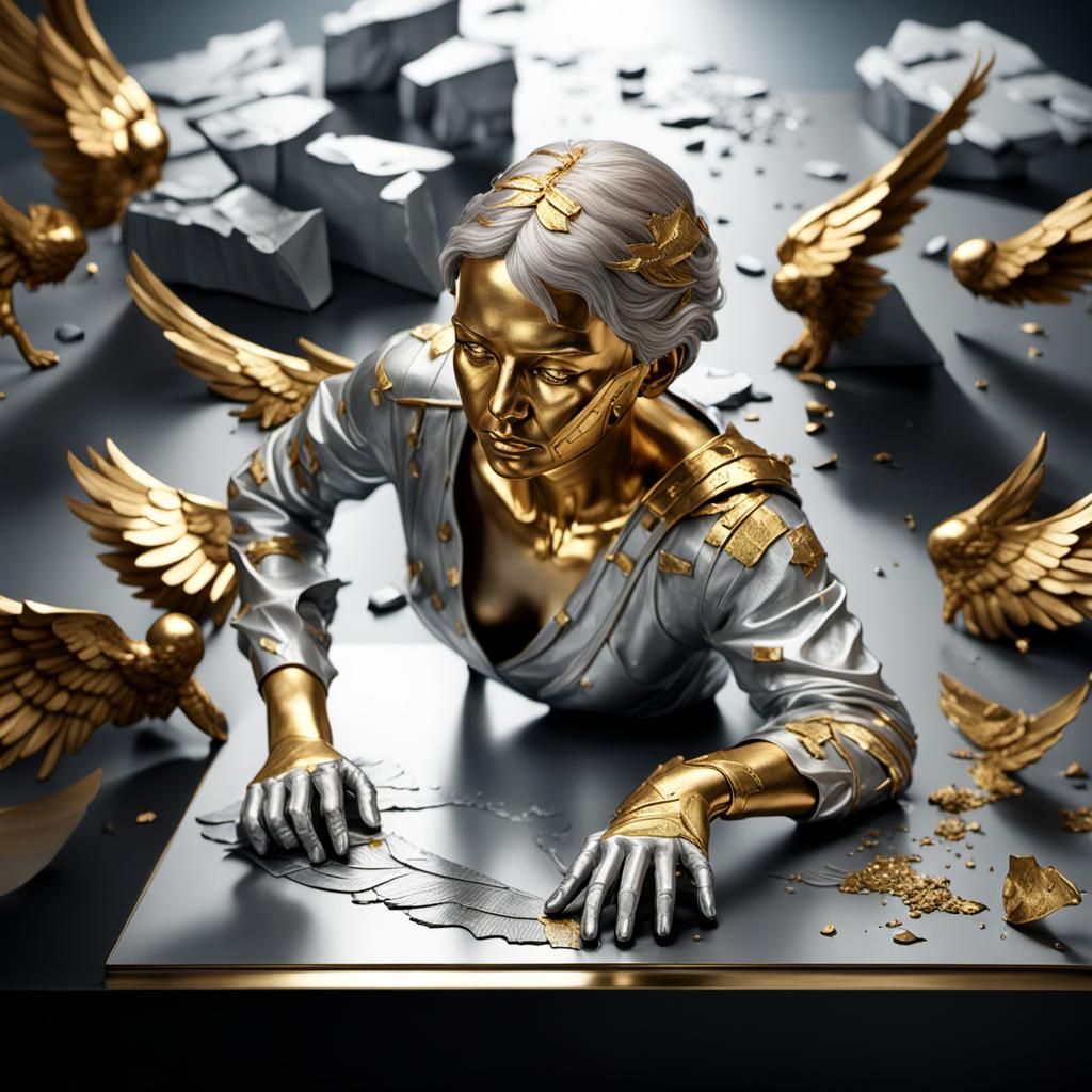 Masterpiece Monday ( falling Angel ) - AI Generated Artwork - NightCafe ...