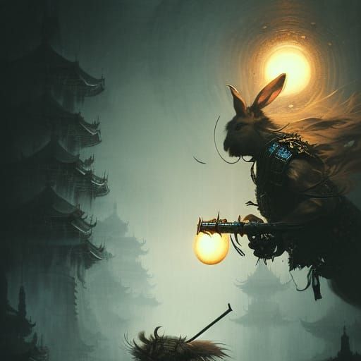 Fast bunny - AI Generated Artwork - NightCafe Creator