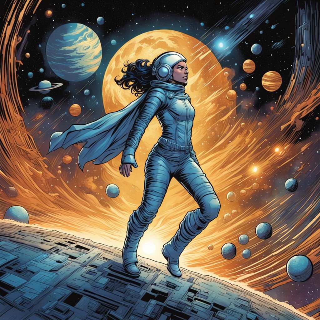 rocket woman - Cosmic Woman: Comic Book Art by Brooks & Mumf...