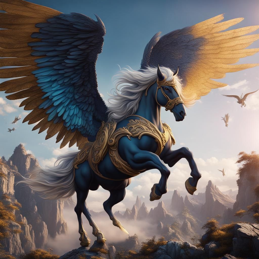 Pegasus - AI Generated Artwork - NightCafe Creator