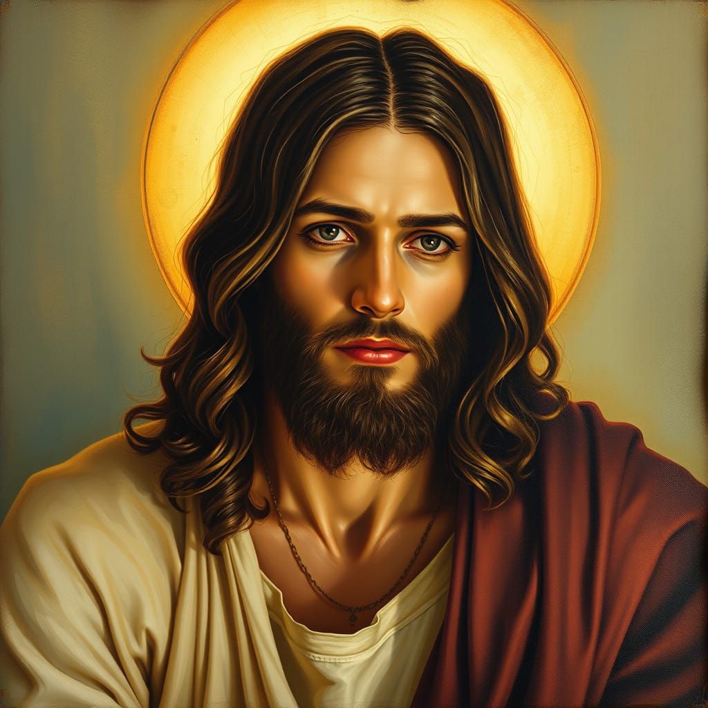 Jesus Christ - Majestic Jesus Christ in Contemplation