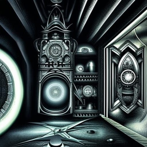 16k resolution, art by H.R. Giger, Jakub Rebelka. Cursed microwave ...