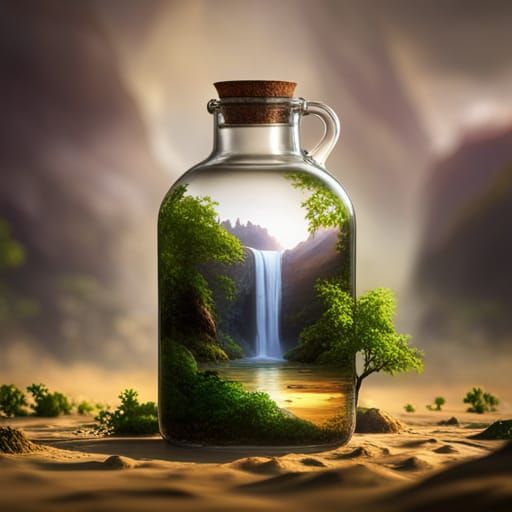 Bottled Life - AI Generated Artwork - NightCafe Creator