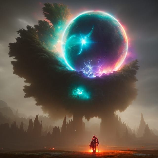 Insanely detailed photograph of an elaborate Magic OtherWorld by Ismail ...