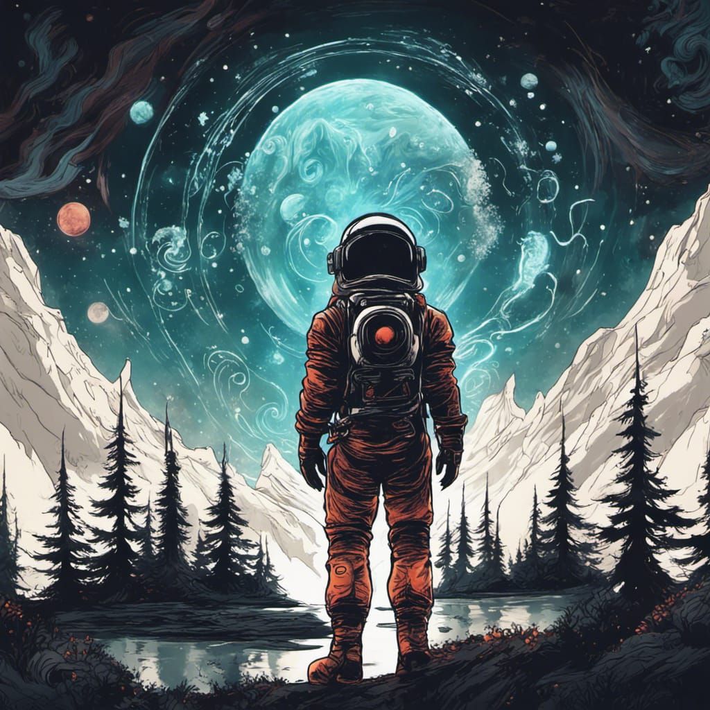 Astronaut exploring - AI Generated Artwork - NightCafe Creator