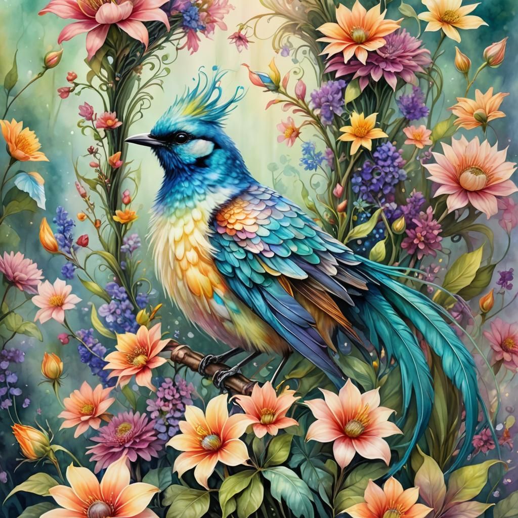 Fae Bird - AI Generated Artwork - NightCafe Creator