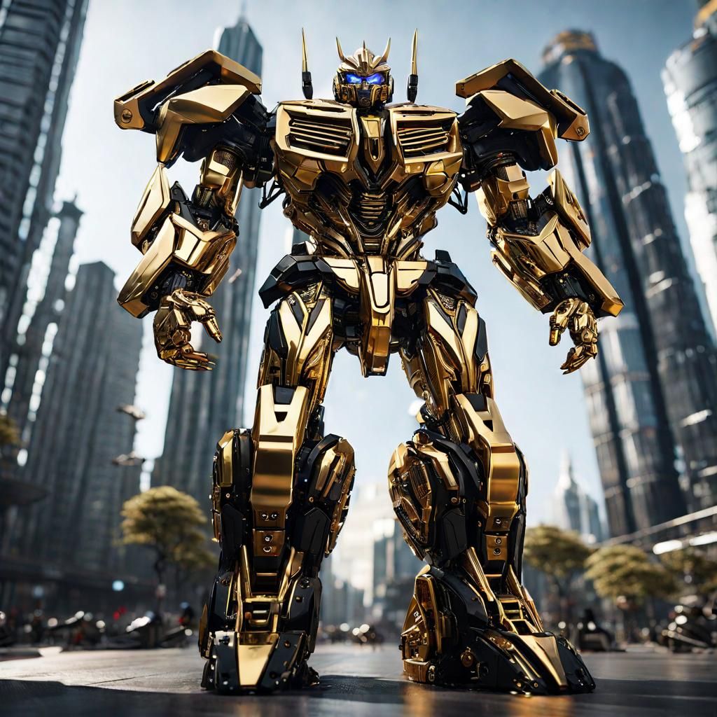 Autobot Goldstar - AI Generated Artwork - NightCafe Creator
