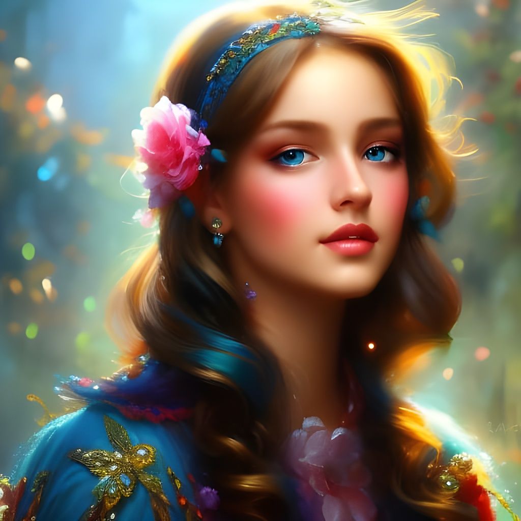 Pretty Woman #0135 - AI Generated Artwork - NightCafe Creator