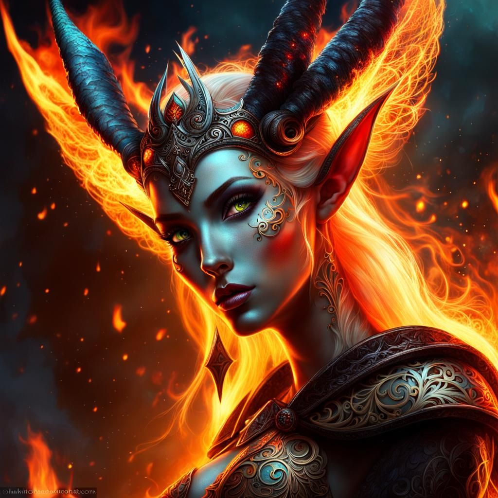 By Android Jones and Alexander Jansson || An epic droe elf with skin ...