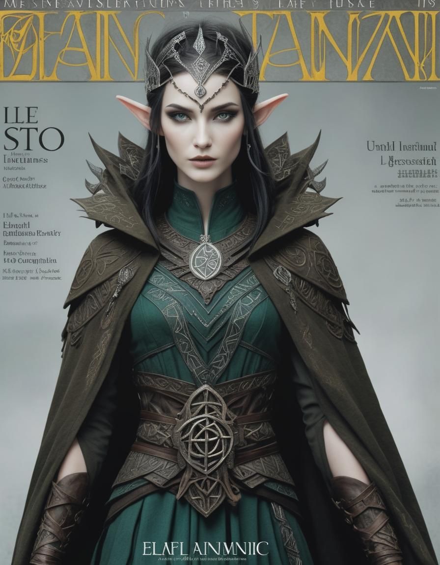 elf glam magazine 10 - AI Generated Artwork - NightCafe Creator