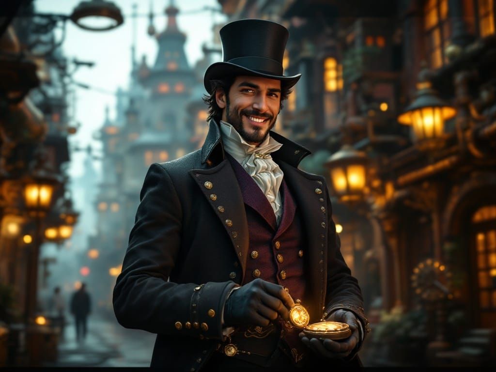 The Dapper Professor... - Dapper Steampunk Gentleman Strolls...