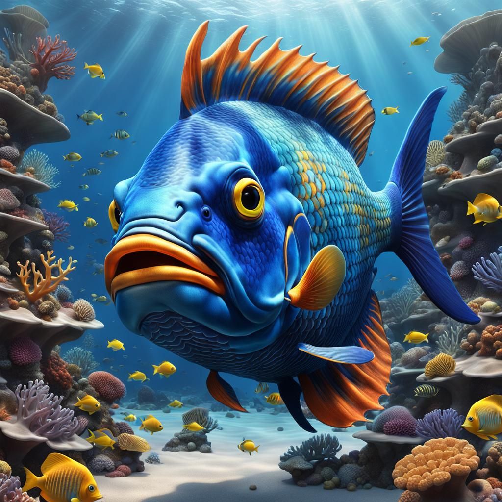 Colorful Ocean Creature - AI Generated Artwork - NightCafe Creator