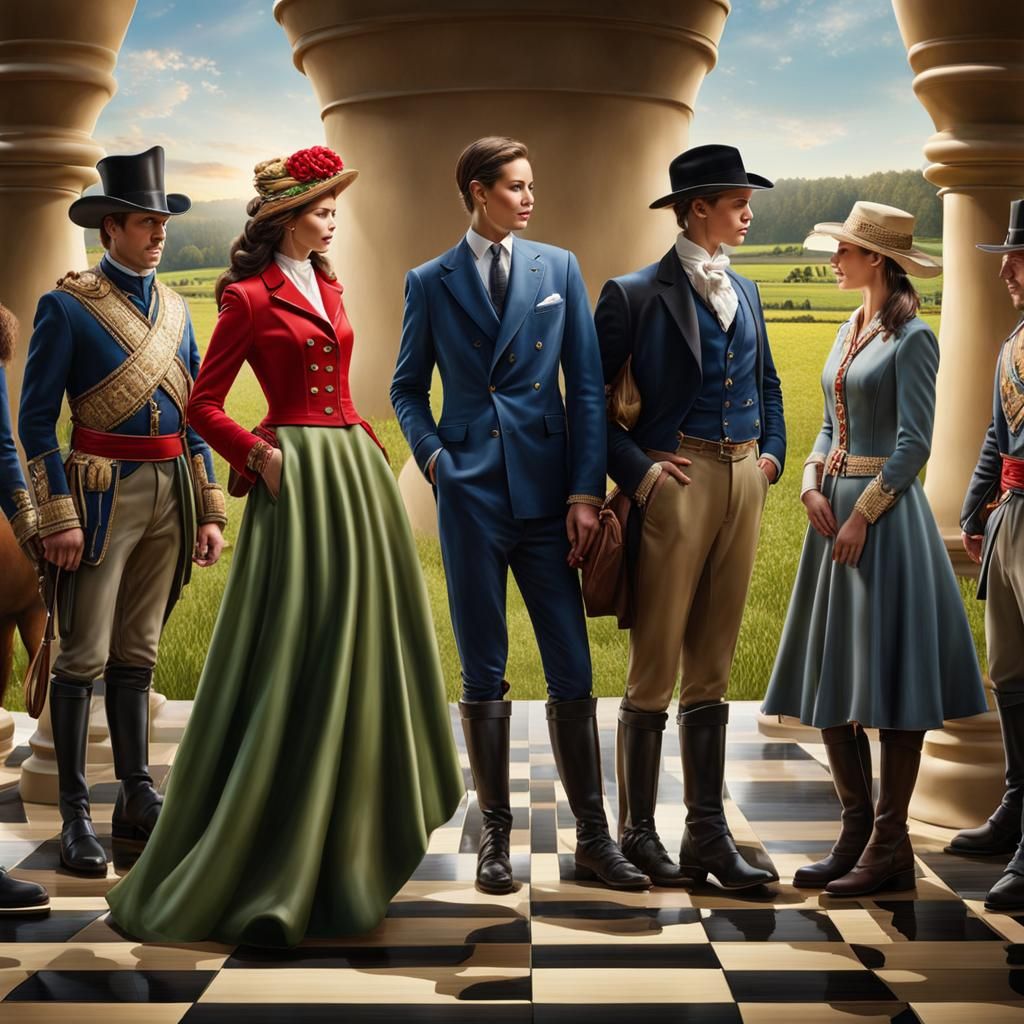 Human Chess - AI Generated Artwork - NightCafe Creator