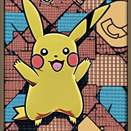 Abstract Pikachu - AI Generated Artwork - NightCafe Creator