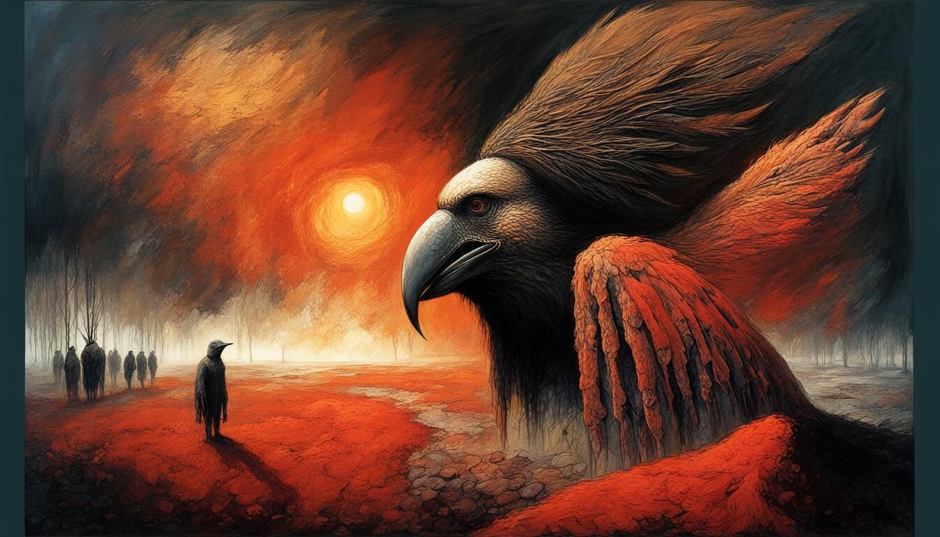 Crow world: The entity - AI Generated Artwork - NightCafe Creator