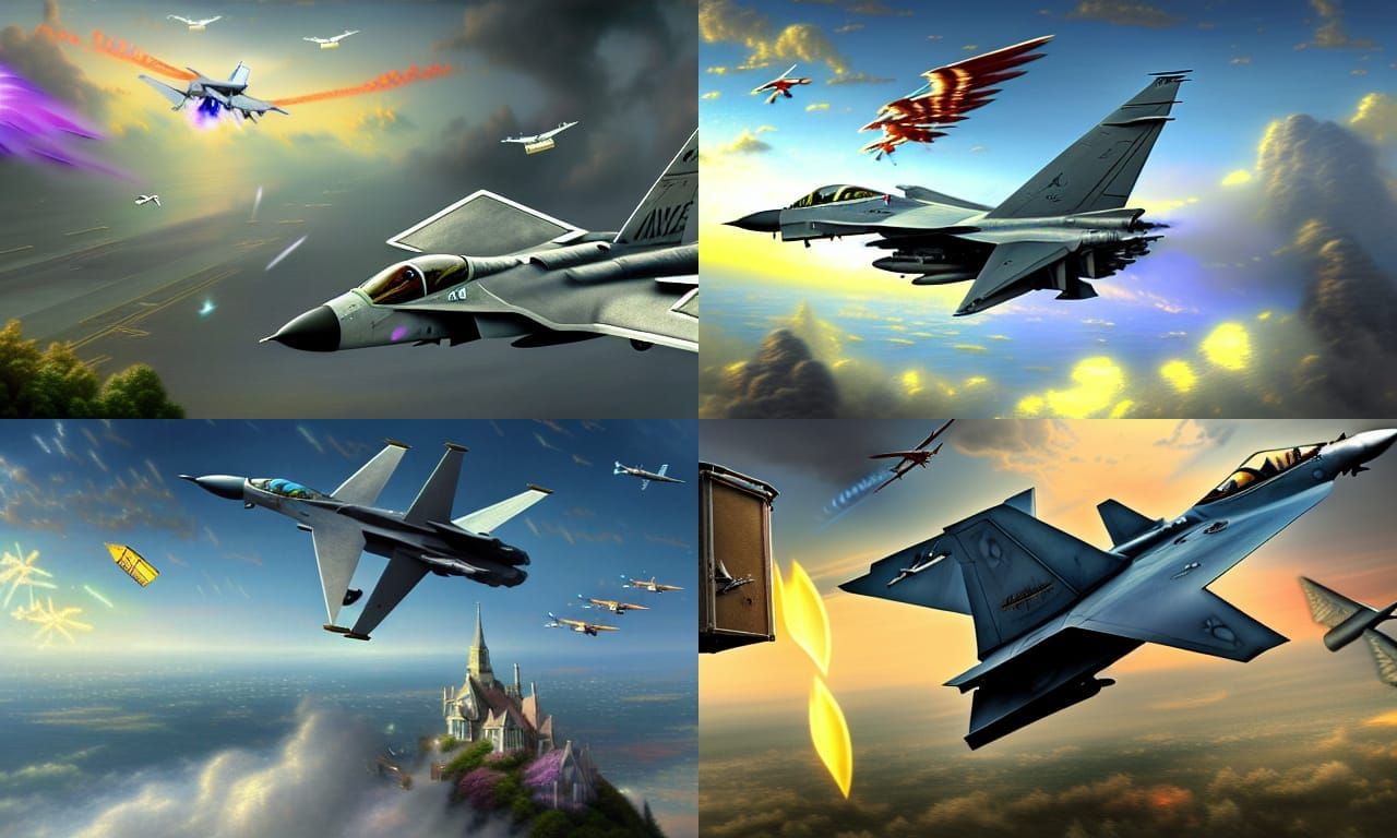 flying trash can with wings being chased by a fighter jet Epic ...