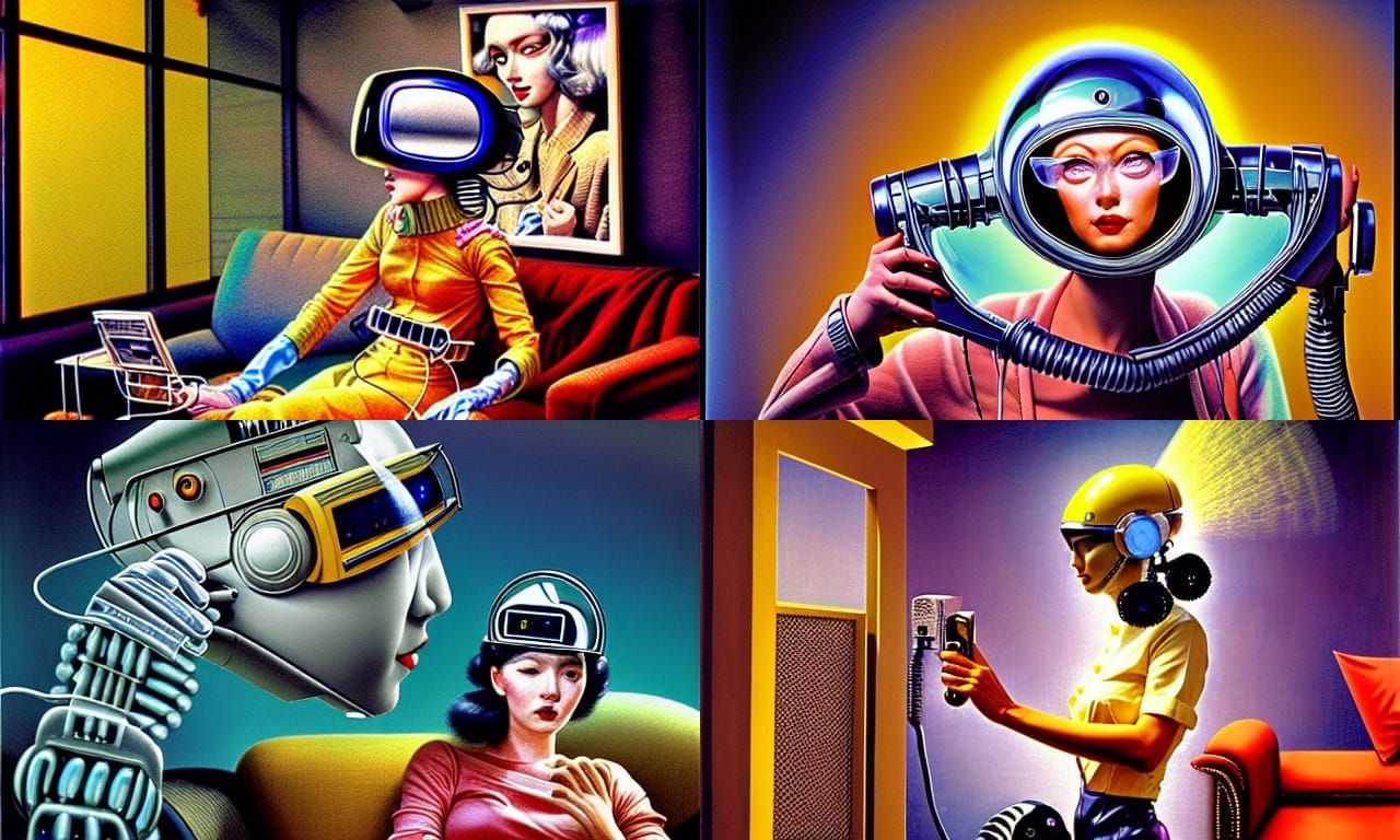 Retrofuturist, tech innovación 2020 - AI Generated Artwork - NightCafe ...