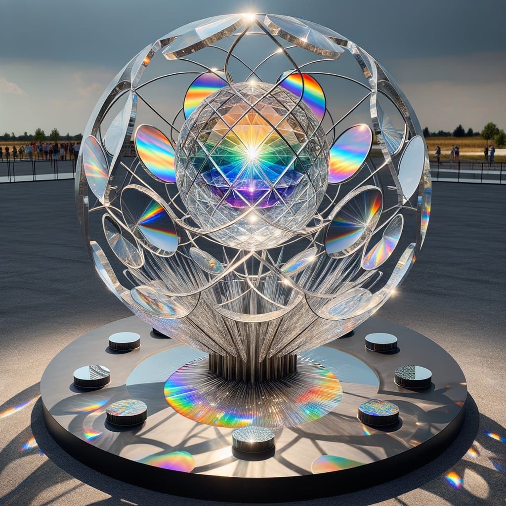 'Celebrating Pride' – modern sculpture using optical phenomena - AI ...