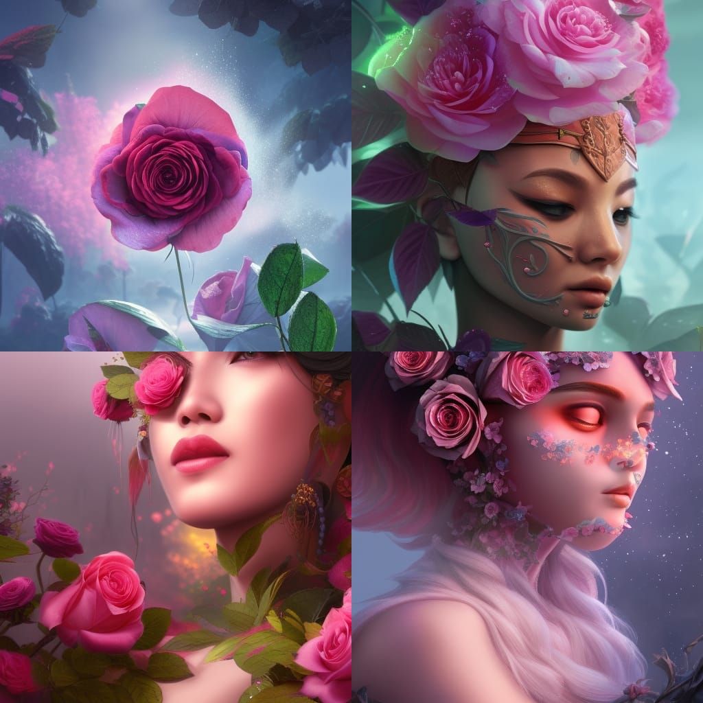 secret rose khmer beauty - AI Generated Artwork - NightCafe Creator