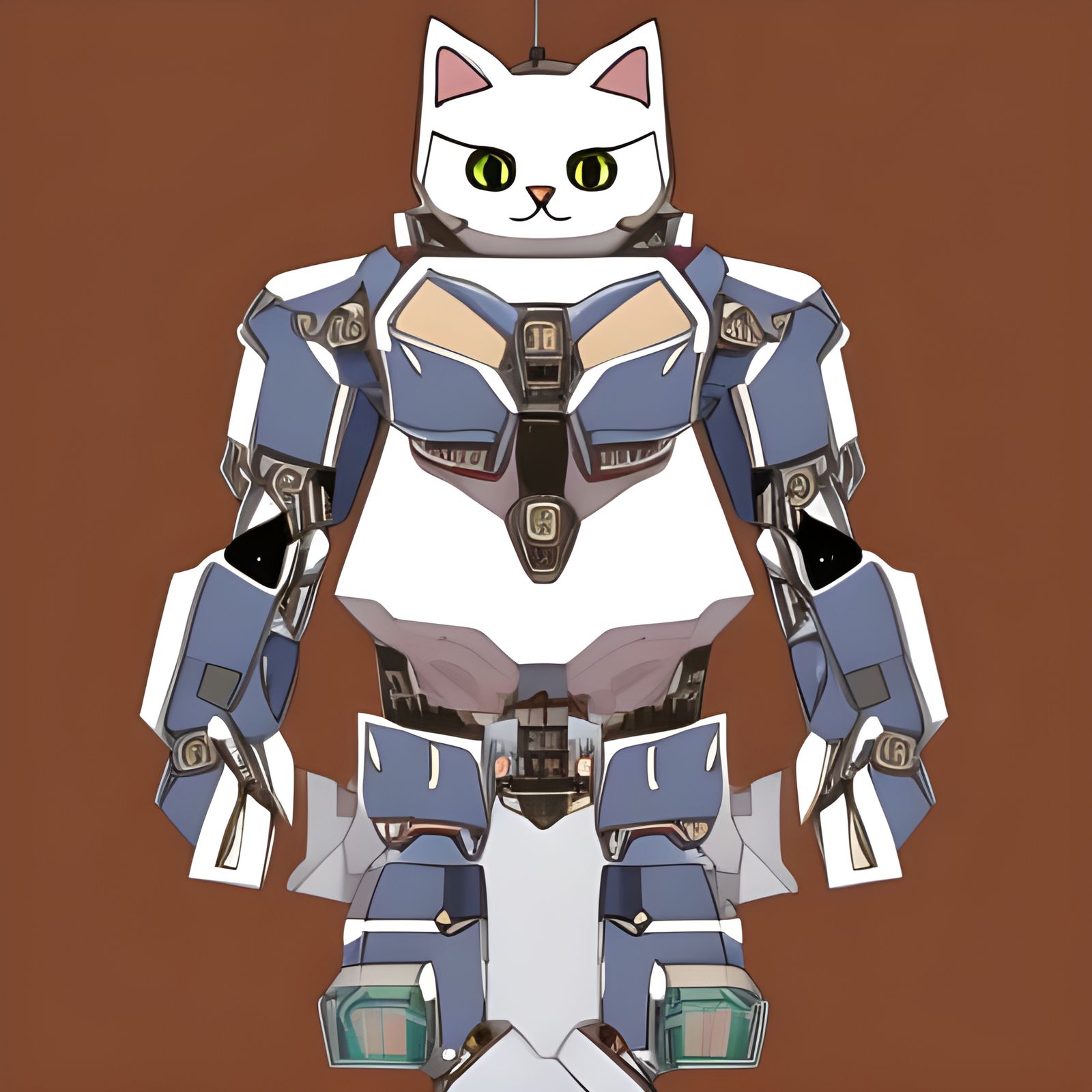 Cute Cat Mecha Robot: Epic Cinematic Detail - AI Art