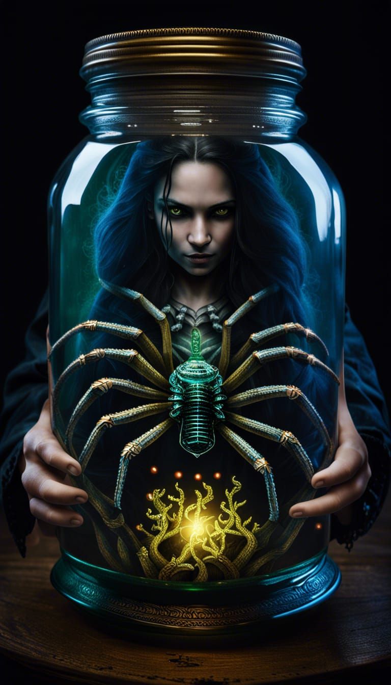 Tarantula juice - AI Generated Artwork - NightCafe Creator