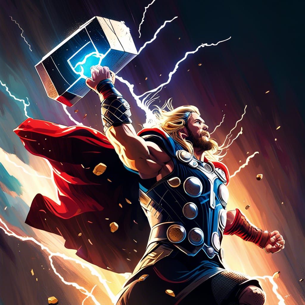 Thor - AI Generated Artwork - NightCafe Creator