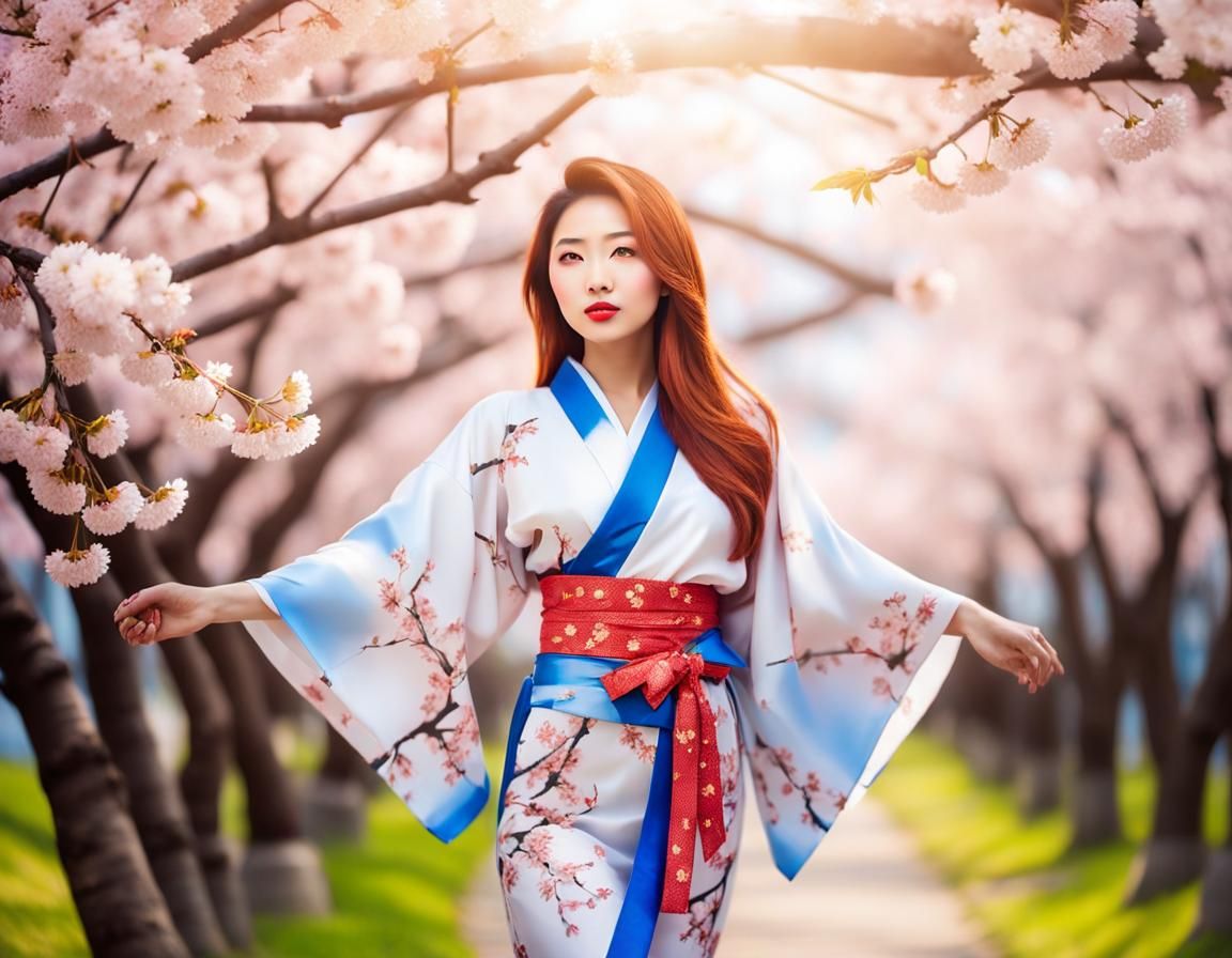 Akira Sakura girl -03 - AI Generated Artwork - NightCafe Creator