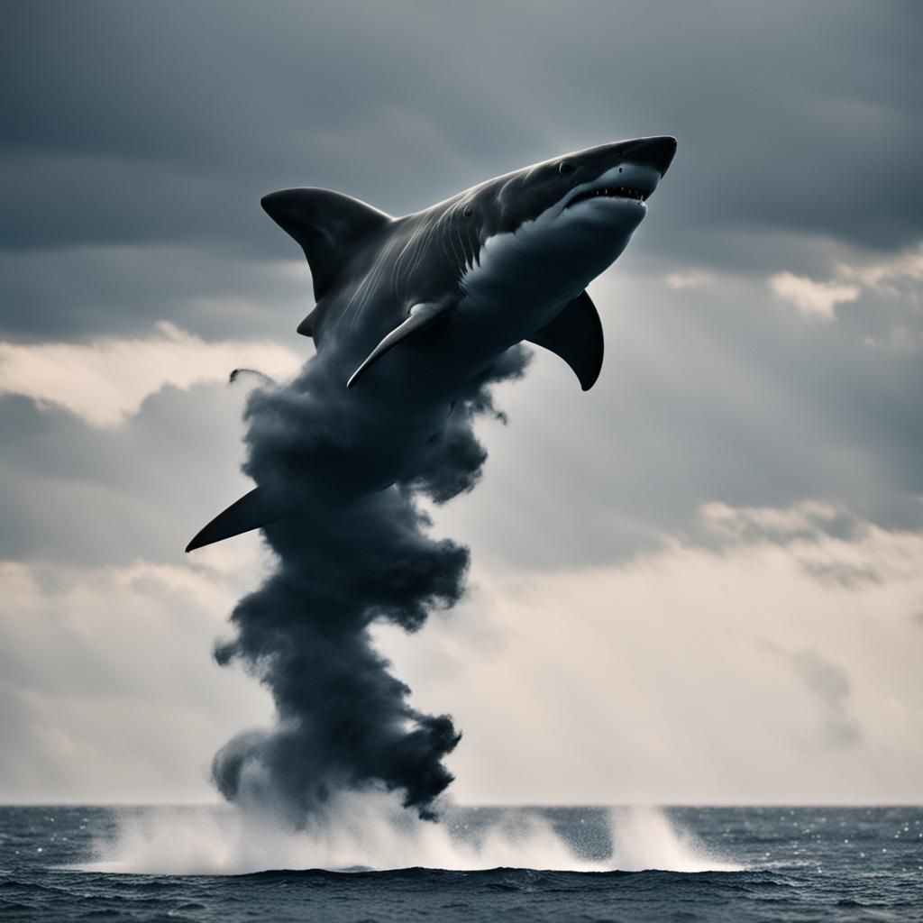 smoke shark - AI Generated Artwork - NightCafe Creator