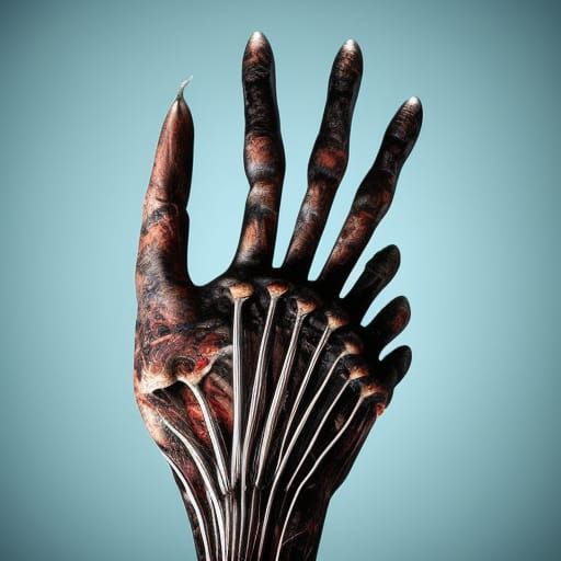 Decomposing Hand - AI Generated Artwork - NightCafe Creator