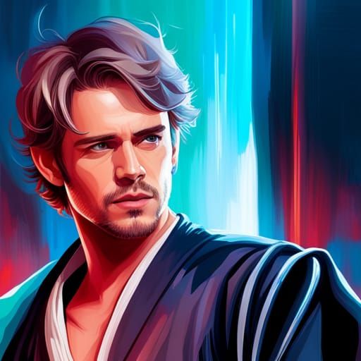 Full potential 40 year old Anakin Skywalker, Hayden Christensen - AI ...