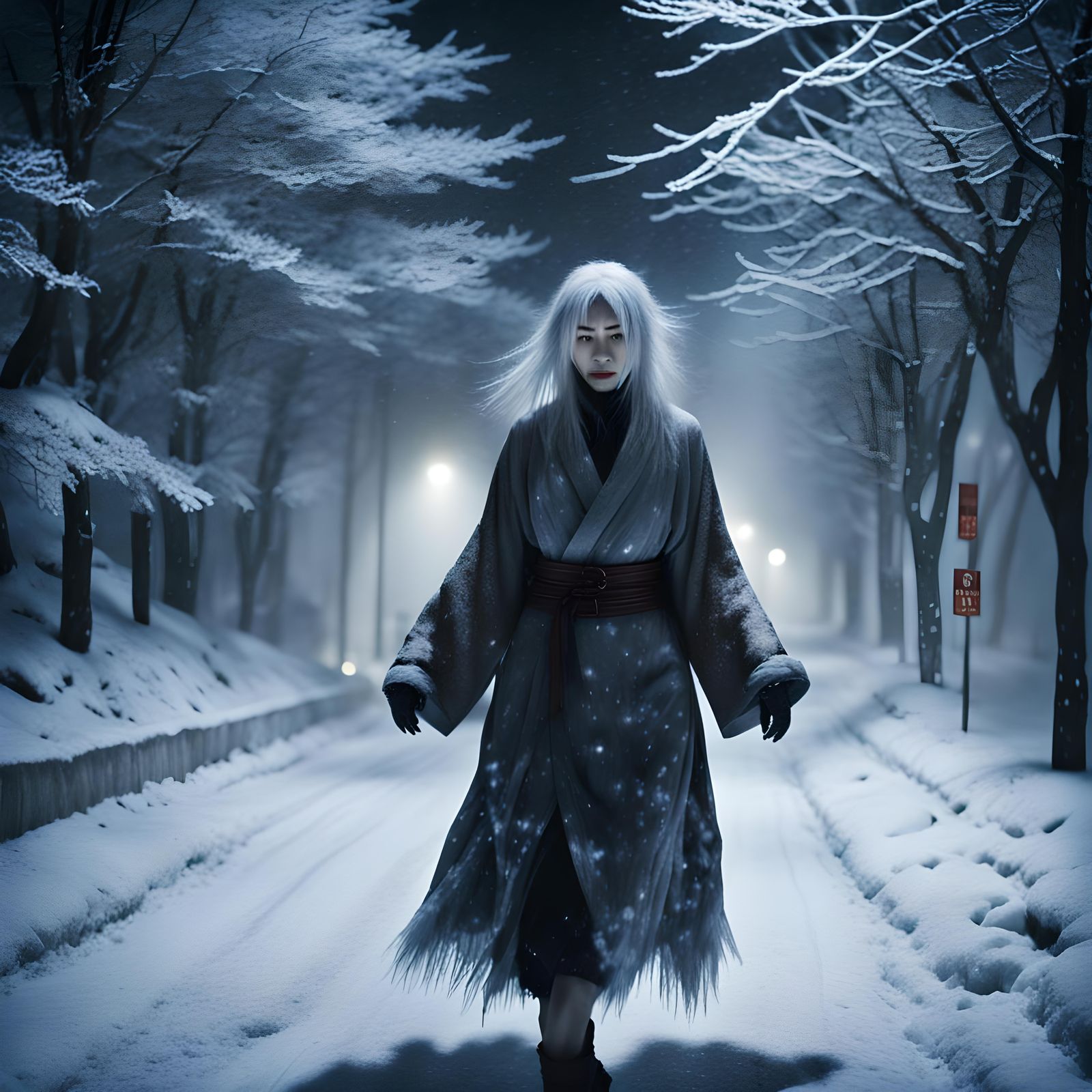 Grayfia Lucifuge as the winter ghost lady Yuki Onna - AI Generated ...