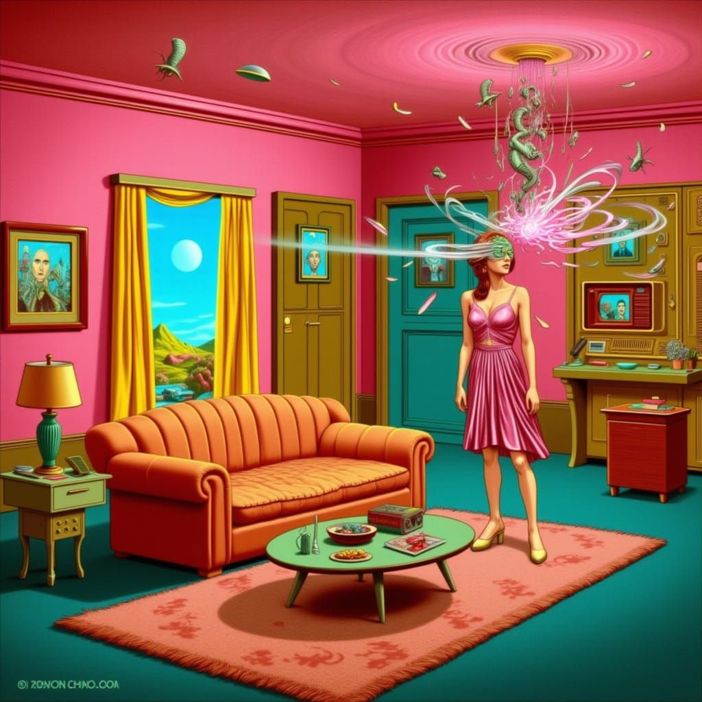 Retro-Futuristic Comic Book Heroine in Distressed ... - AI Art