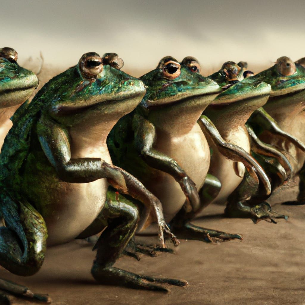 Army of Frogs (Remastered) - AI Generated Artwork - NightCafe Creator
