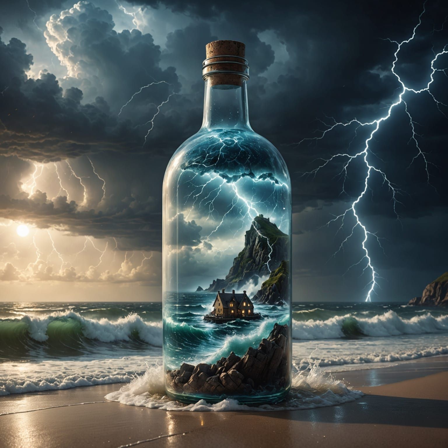 Beach House - Epic Seaside Storm with Captured Unworldly Cr...