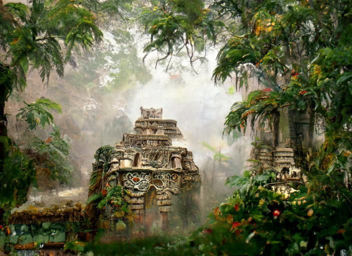 The mystery of the Maya - AI Generated Artwork - NightCafe Creator