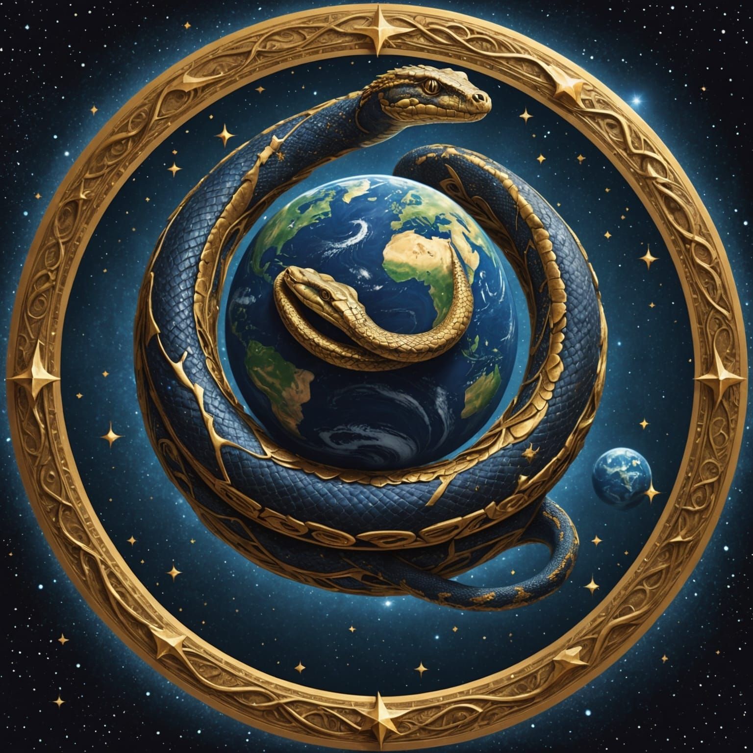 Ouroboros - AI Generated Artwork - NightCafe Creator