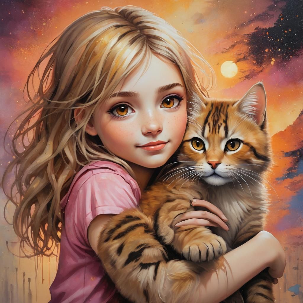 Kitty and Kitty IV - AI Generated Artwork - NightCafe Creator