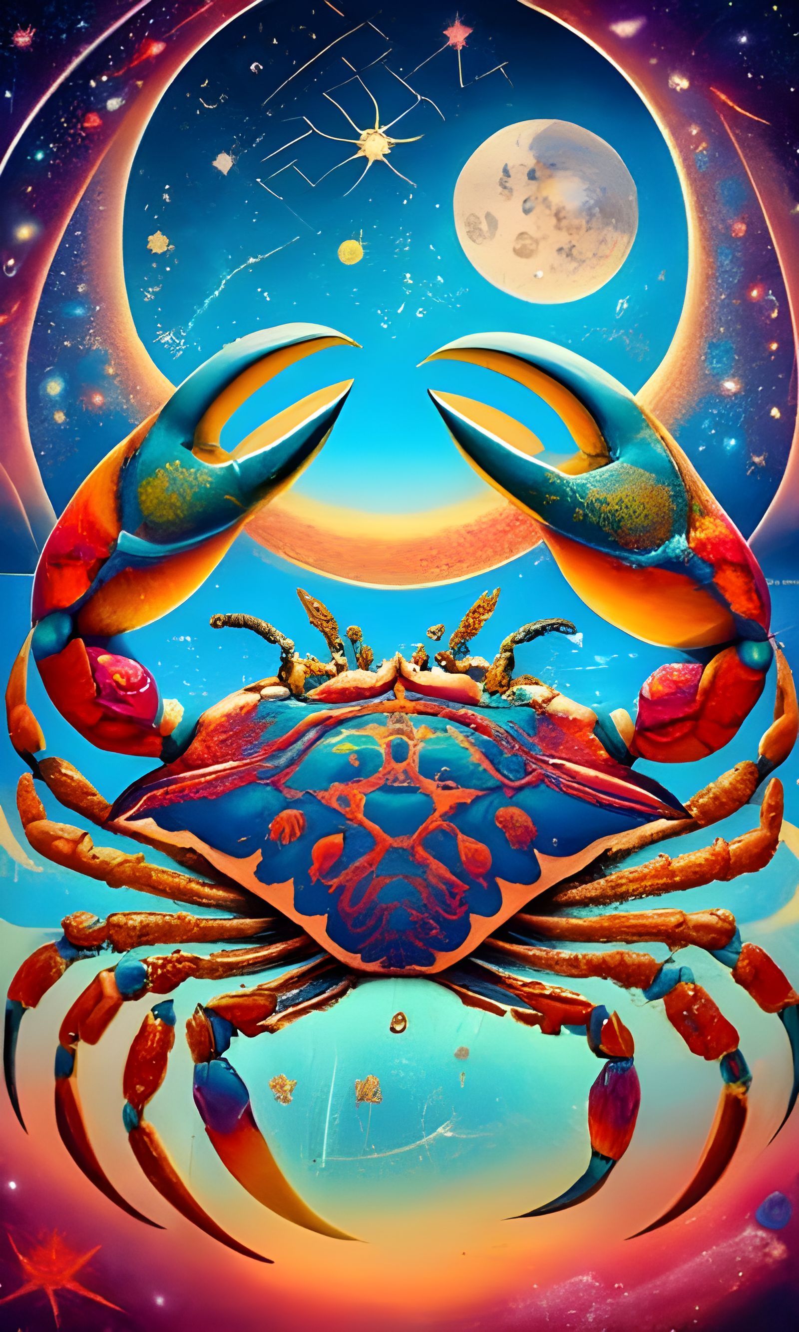 Starlit Shell: Cancer's Cosmic Sanctuary - AI Generated Artwork ...