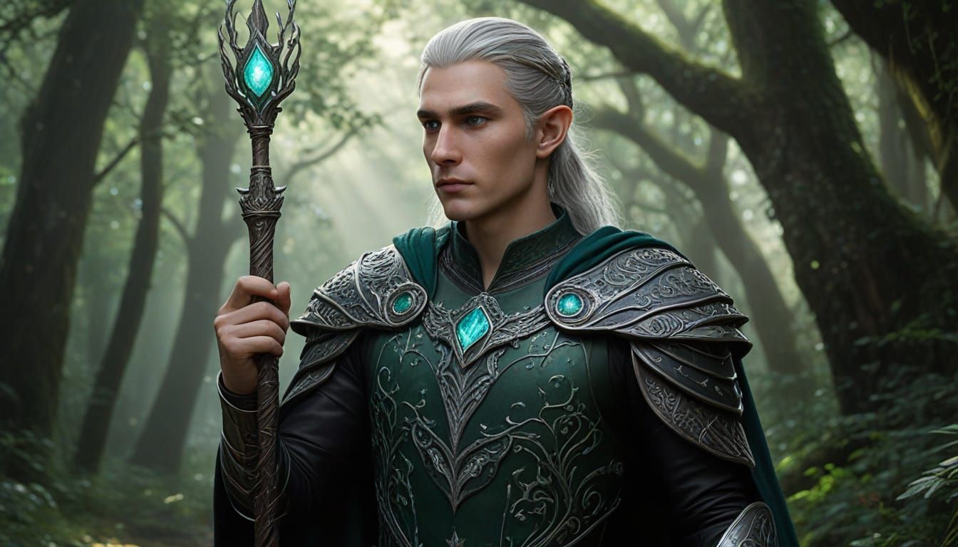 Elven Guardian of the Mystic Forest