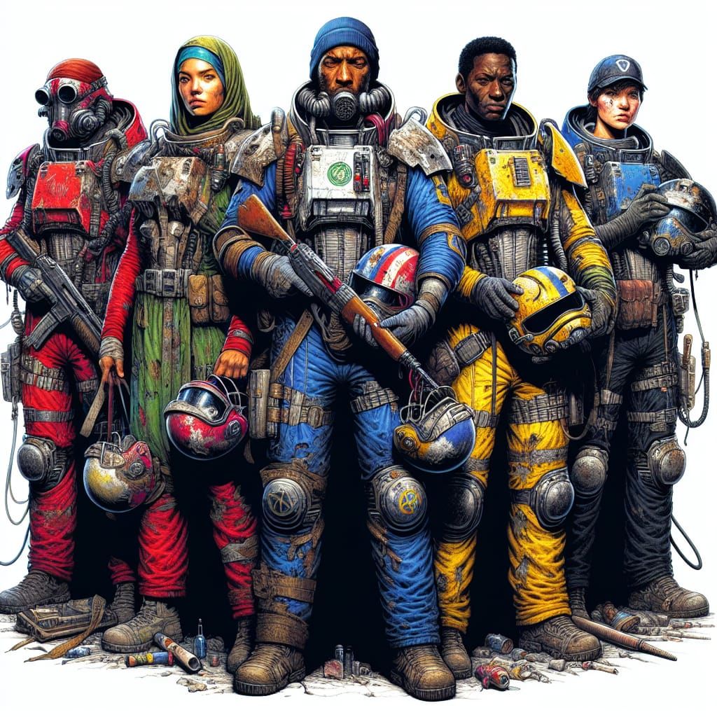 post-apocalyptic survivors - AI Generated Artwork - NightCafe Creator