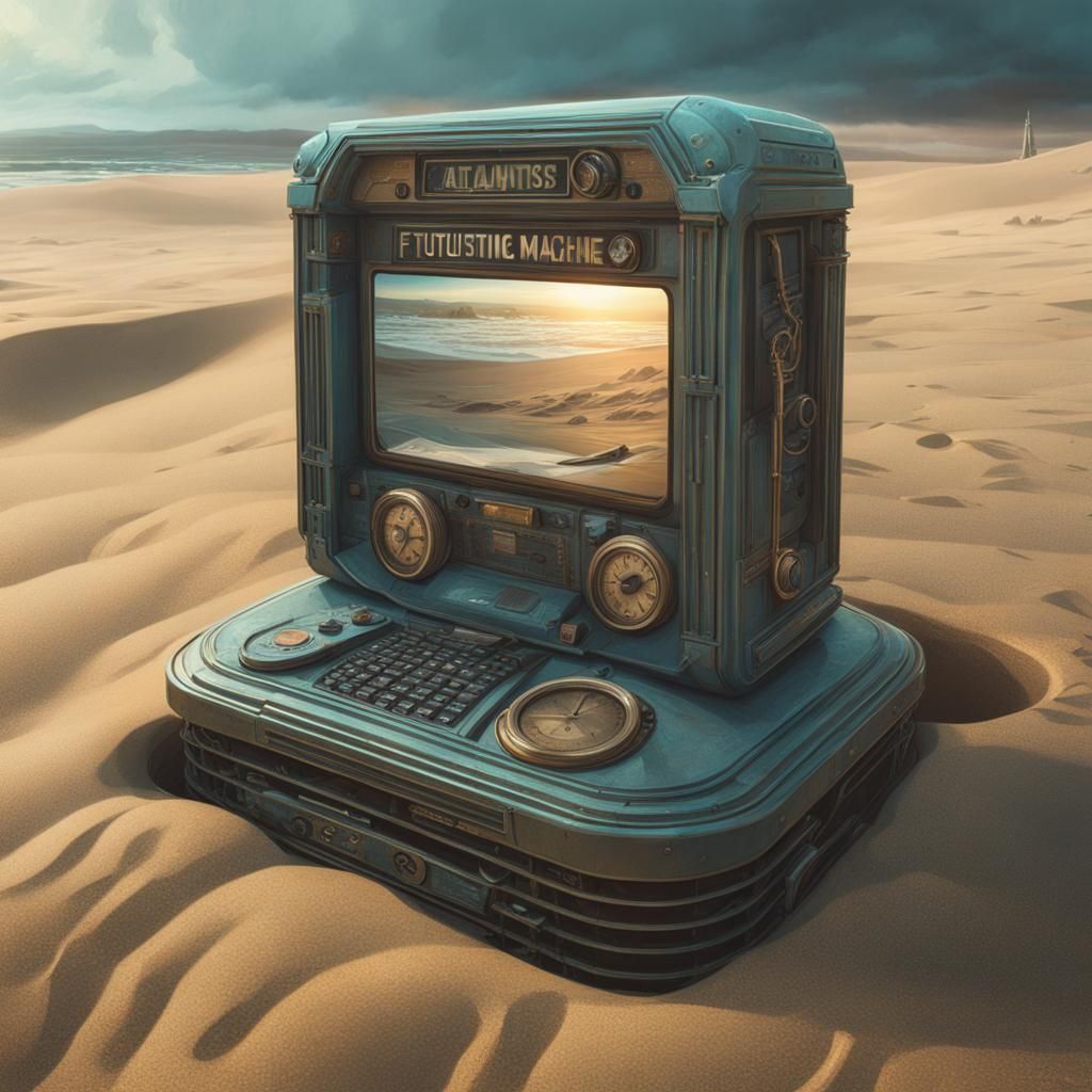 Atlantean Futuristic Machine - AI Generated Artwork - NightCafe Creator