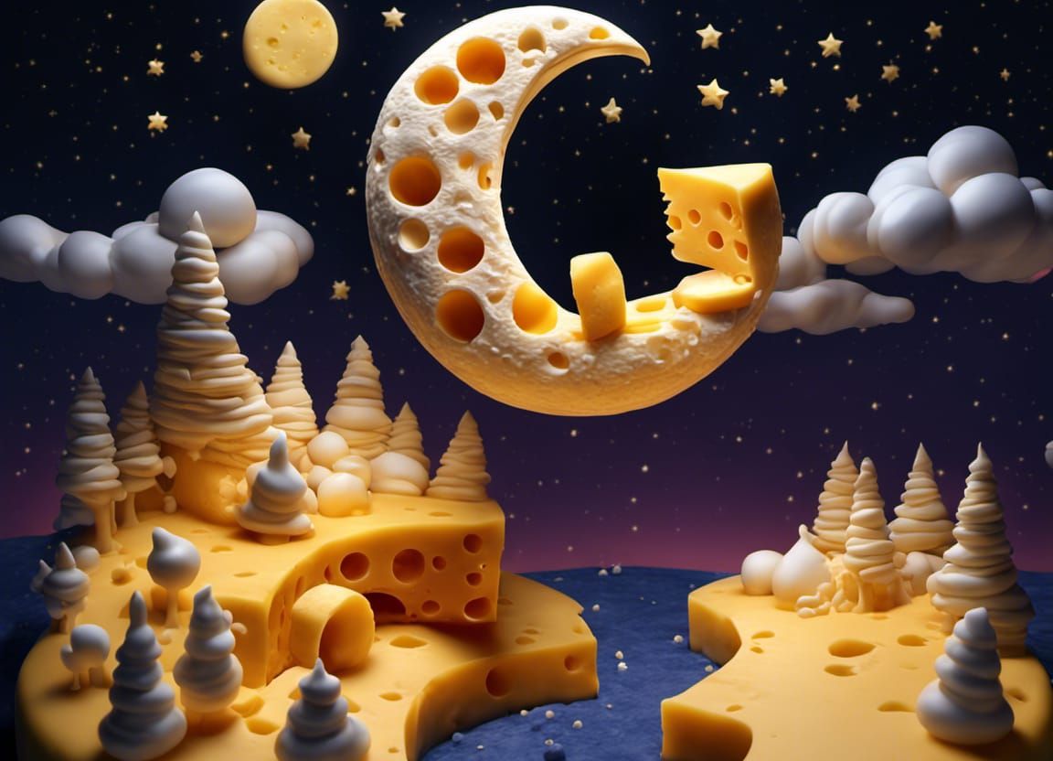 Nightly cheesescape. - AI Generated Artwork - NightCafe Creator
