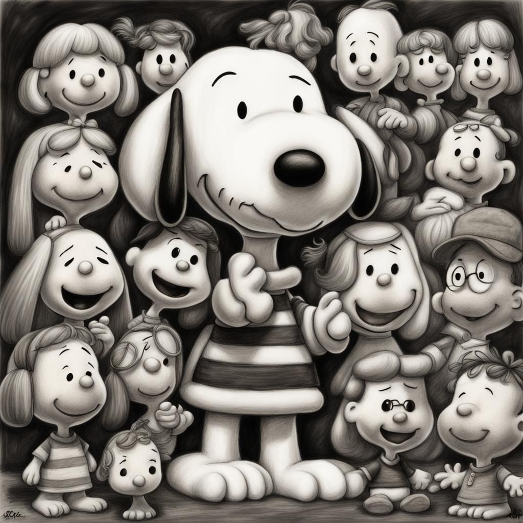 Snoopy and Friends - AI Generated Artwork - NightCafe Creator