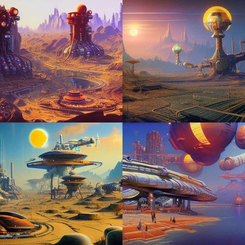 Photorealistic image of a retro futurism, solarpunk, biopunk ...