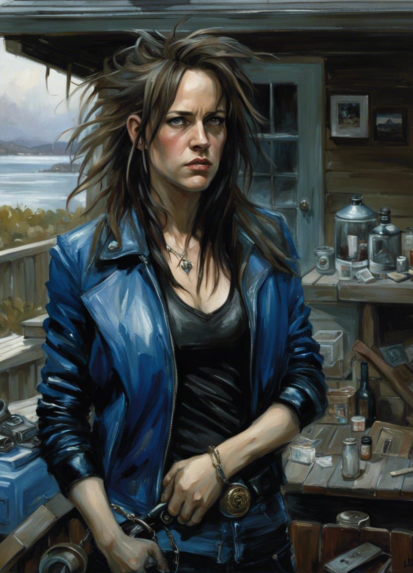 Lake house (Aaron Horkey & Jeremy Mann) - AI Generated Artwork ...