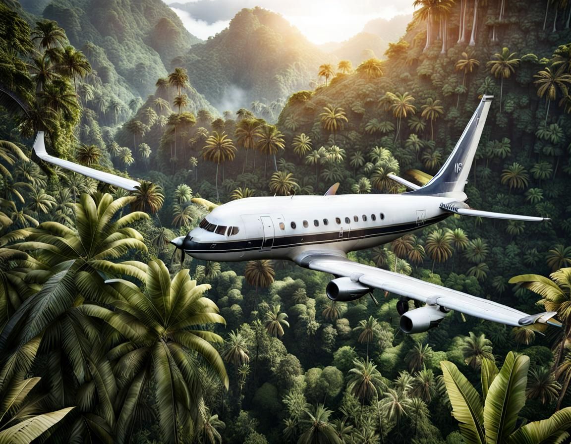 Jungle Airplane - AI Generated Artwork - NightCafe Creator