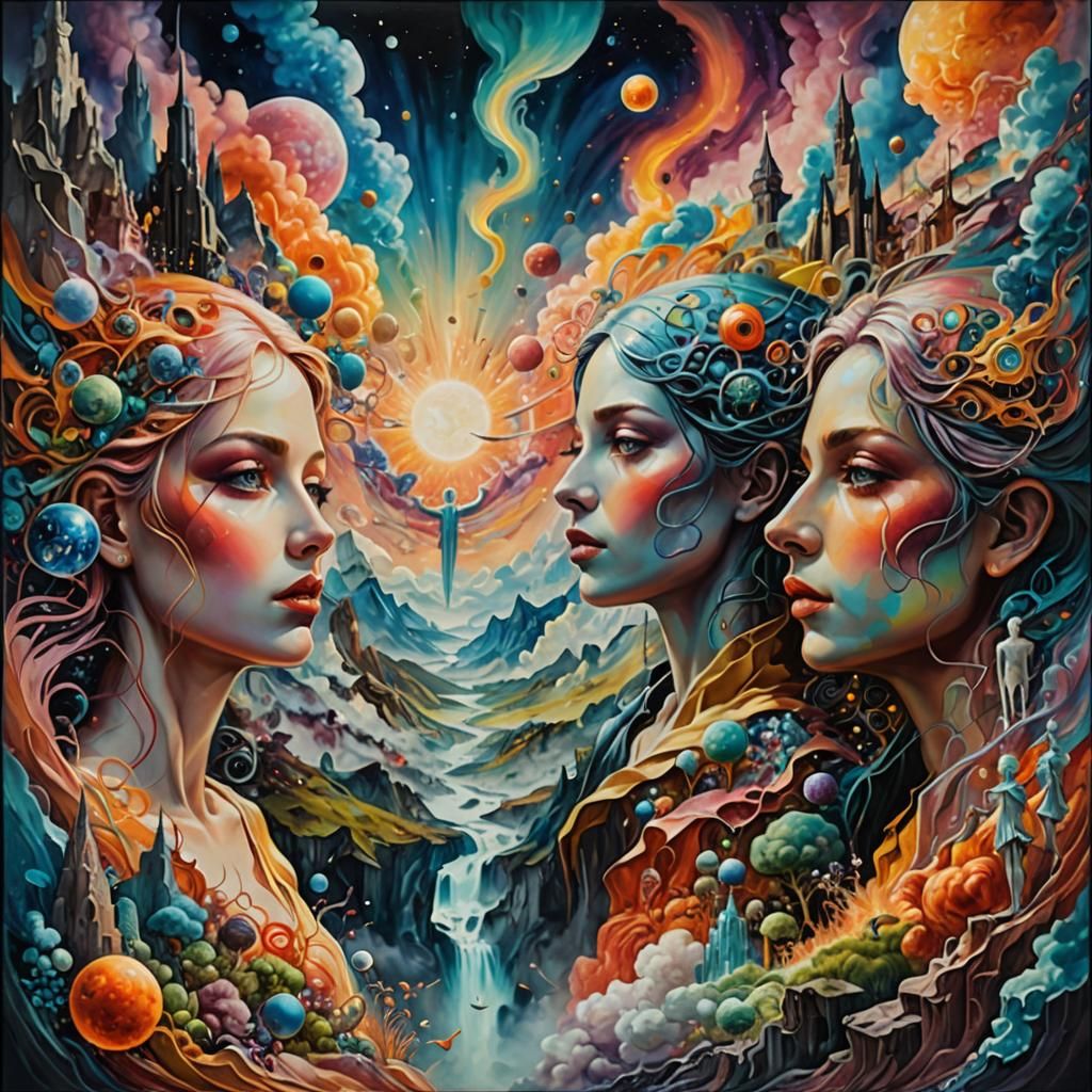 "The Three Vees" - AI Generated Artwork - NightCafe Creator