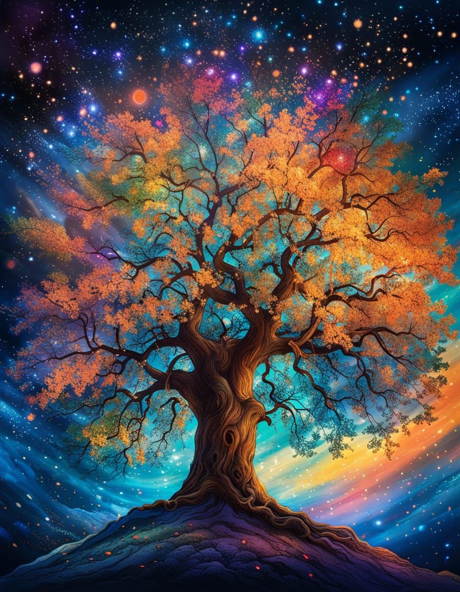 Starry night - AI Generated Artwork - NightCafe Creator