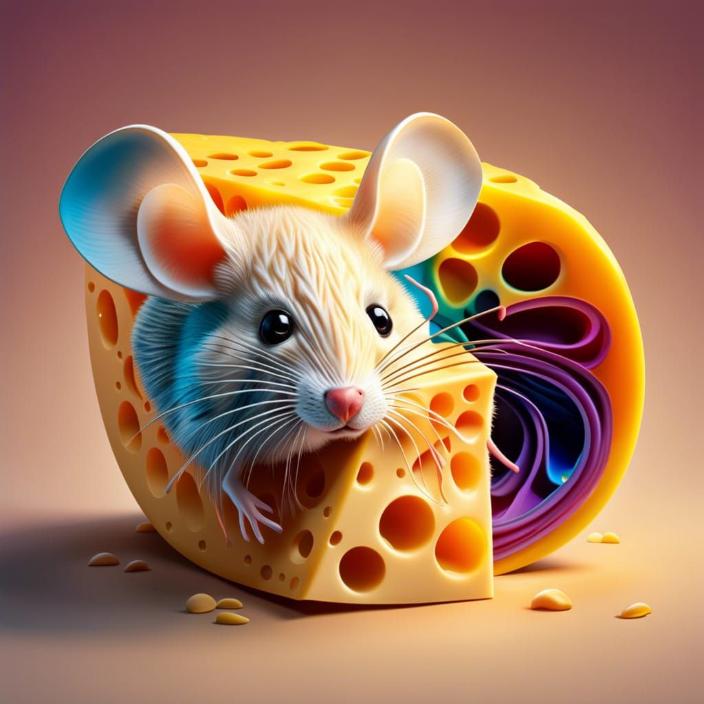 Mouse made of cheese - AI Generated Artwork - NightCafe Creator